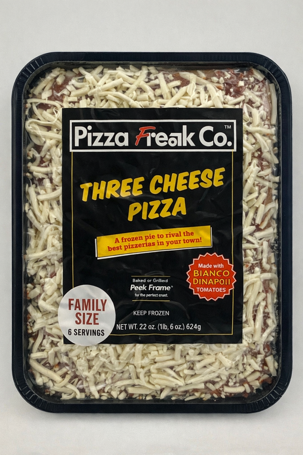 Five Pack Pizza Freak Co. Three Cheese Frozen Artisan Pizza- $150 incl