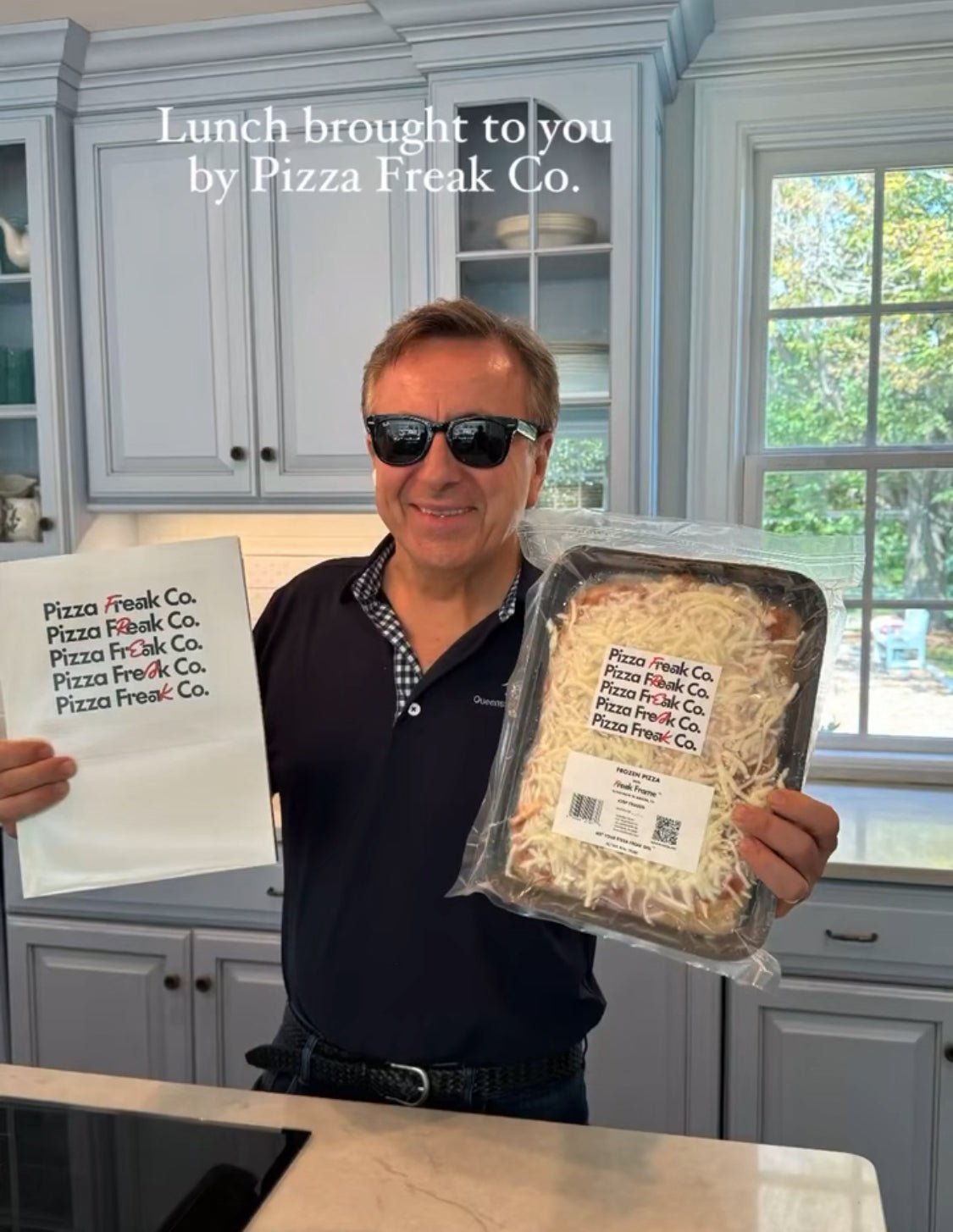 Five Pack Pizza Freak Co. Three Cheese Frozen Artisan Pizza- $150 incl